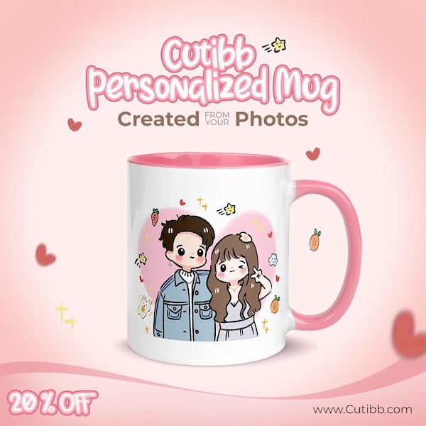 Cartoon Portrait Mug - Etsy