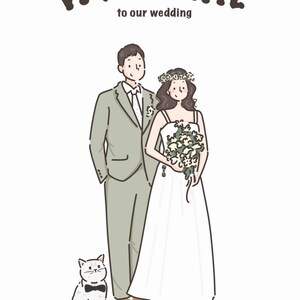 Cutibb Custom Wedding Portrait, Wedding Card Design, Cute Chibi Drawing ...