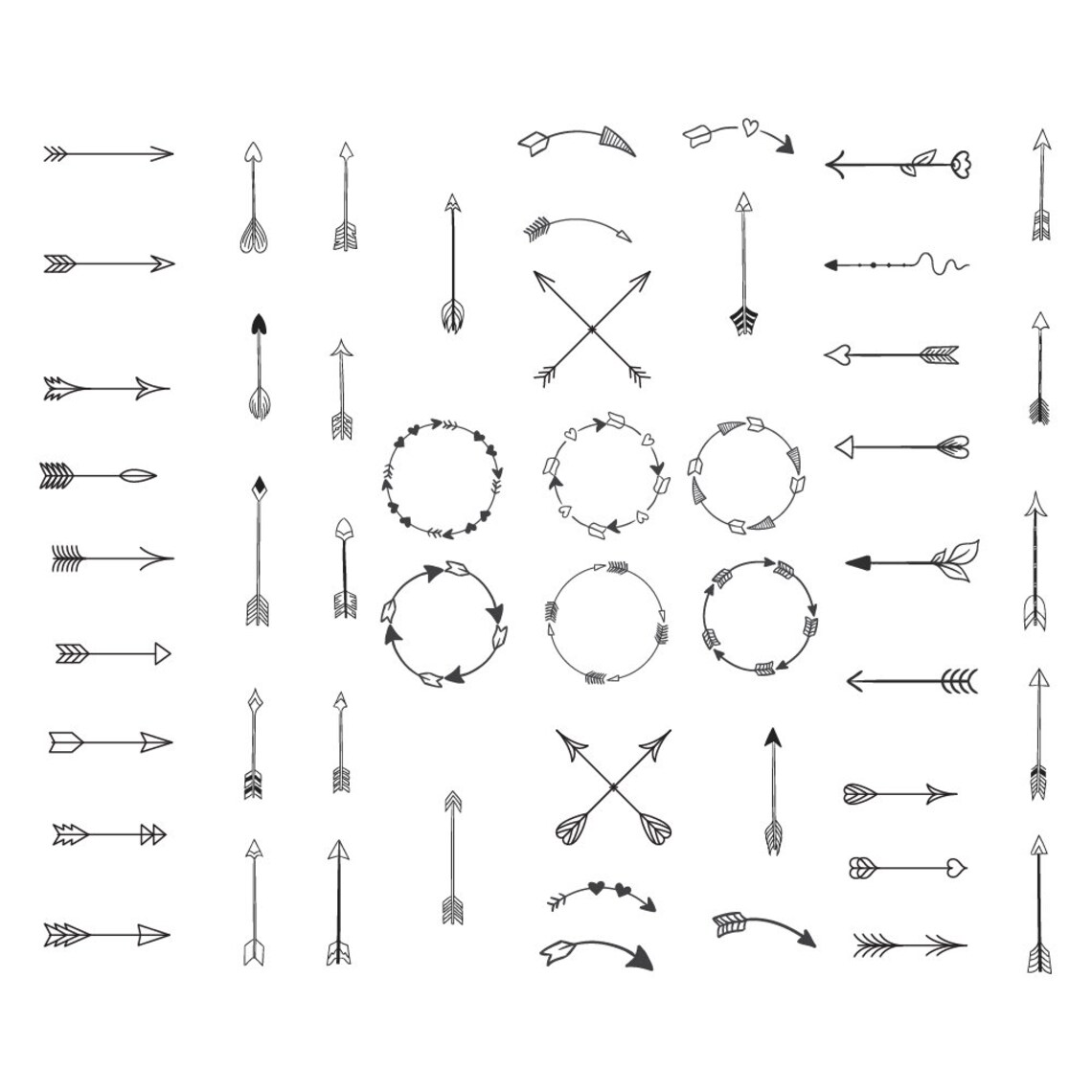 Arrows SVG, EPS,PNG, Dxf,jpg -instant Zip File Download - Etsy