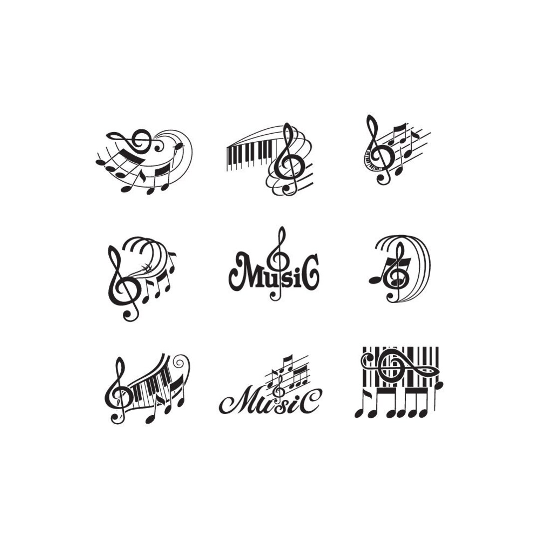 Music Svg, Musical Notes SVG, Eps,png,dxf, Jpg -instant Zip File ...