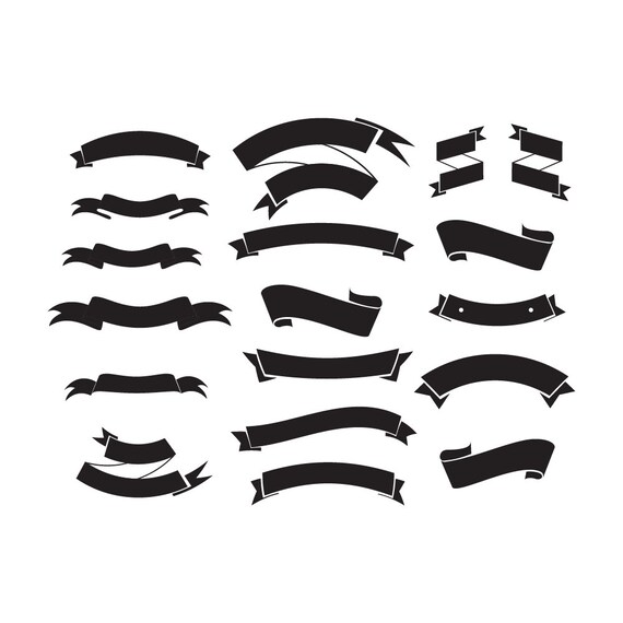 Ribbon SVG EPSPNG Dxfjpg instant Zip File Download - Etsy