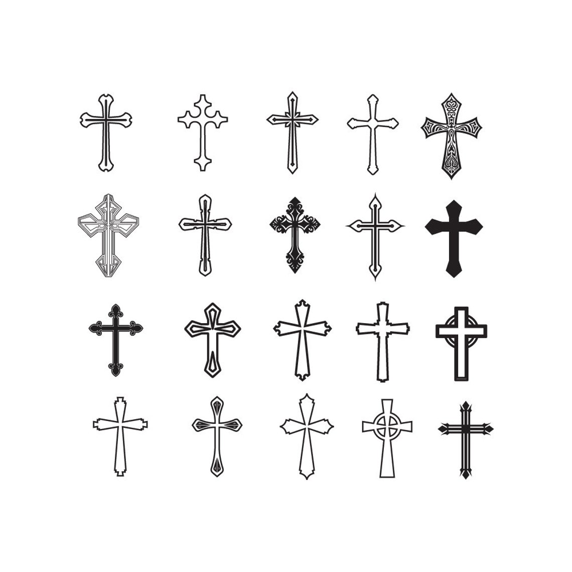 Cross SVG, EPS,PNG, Dxf,jpg -instant Zip File Download - Etsy