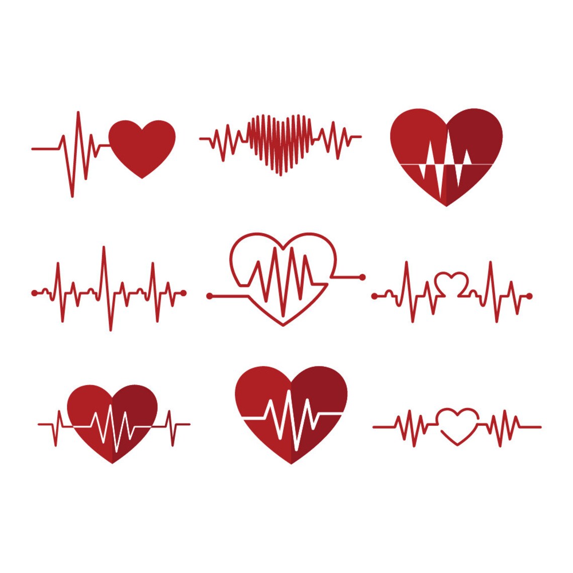 Heart SVG, EPS,PNG, Dxf,jpg -instant Zip File Download - Etsy