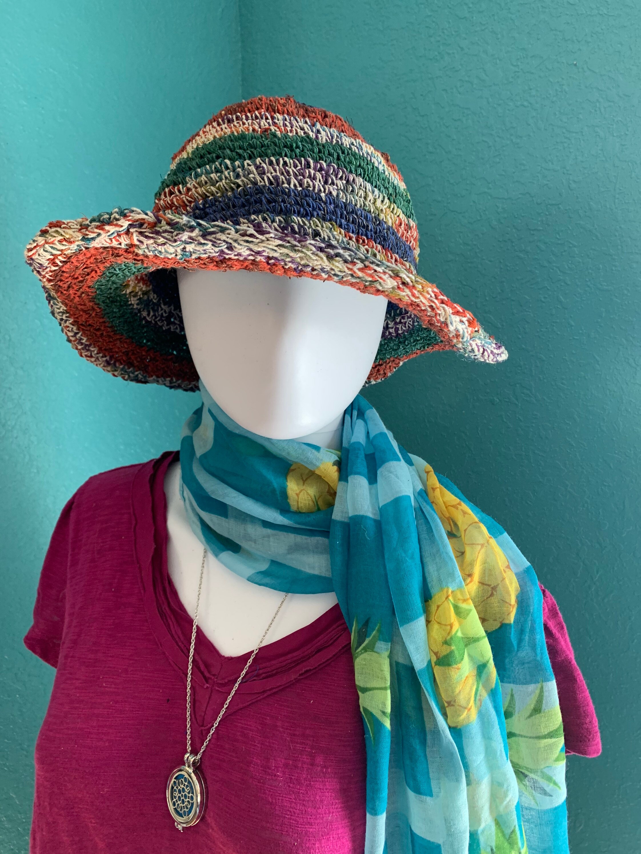 Hemp Straw Cotton Hat Bendable Rim Inner Unisex Mens Womens - Etsy