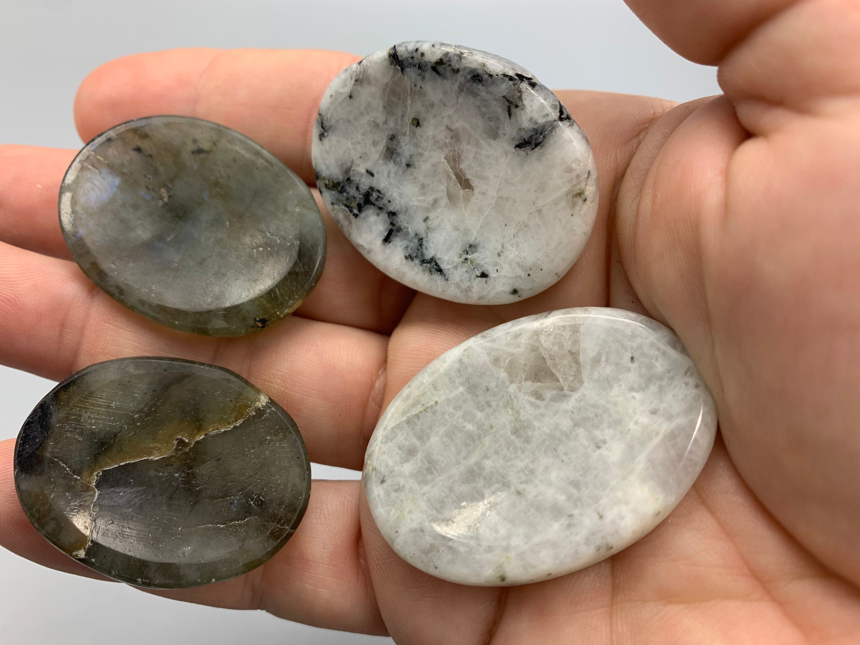 Thumb Stones Meditation Stones Gratitude Stones Worry Stones 2 for 15 ...