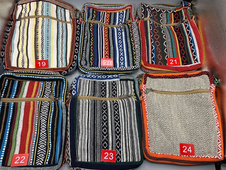 Hemp Purse Crossbody Cotton Bag Messenger Tote Market Festival - Etsy