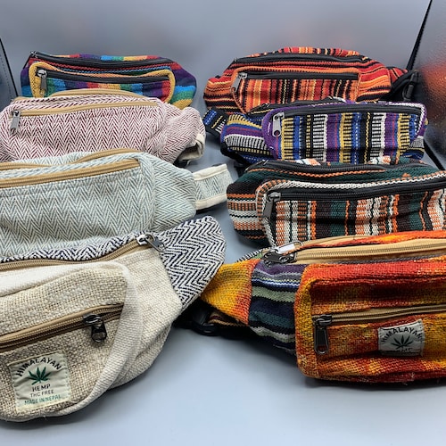 Handmade Cotton Fanny Pack Money Belt Multicolors - Etsy