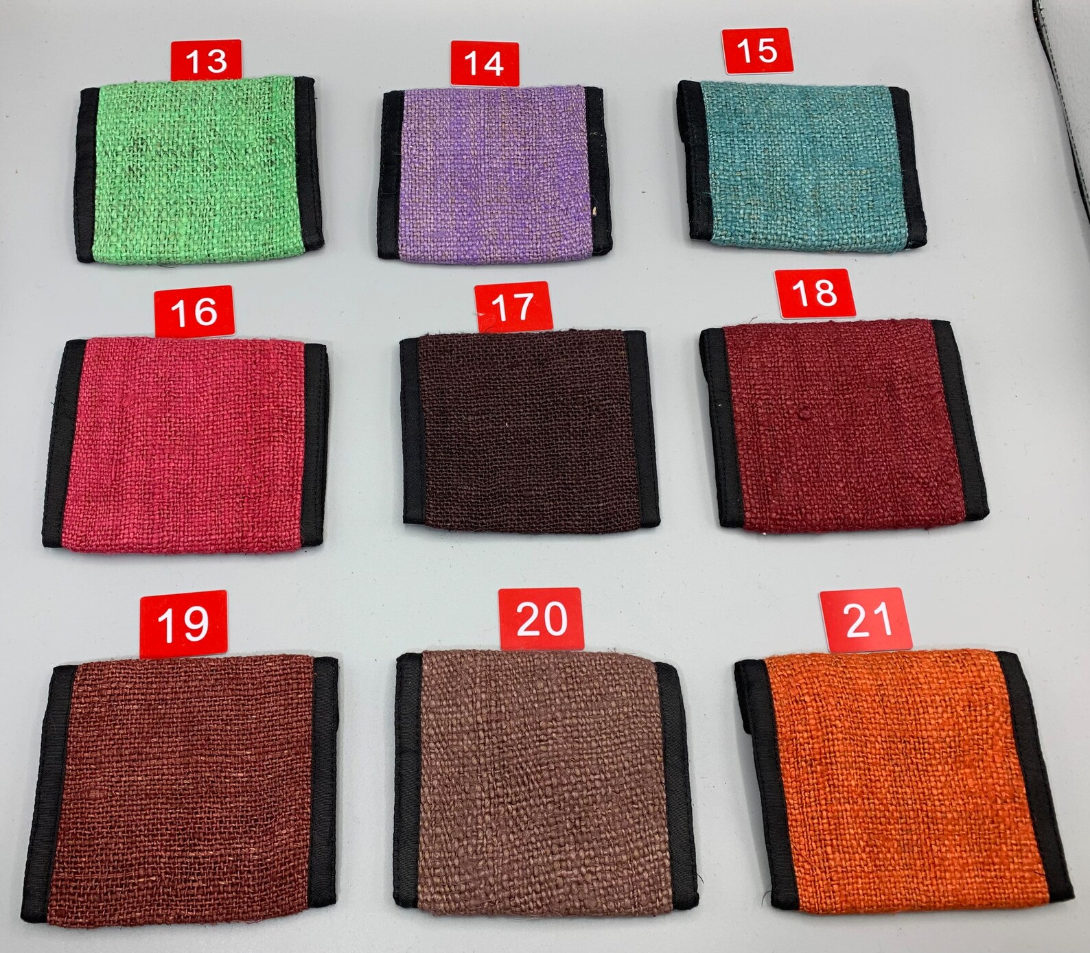 Hemp Wallet Bi Fold Velcro 100% Hemp Handmade Gift Men's - Etsy