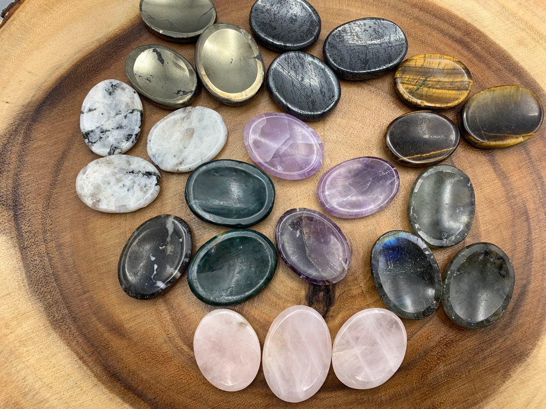 Thumb Stones Meditation Stones Gratitude Stones Worry Stones 2 for 15 ...