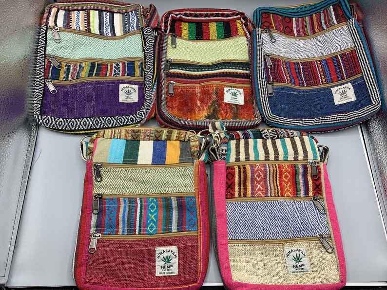 Hemp Purse Crossbody Cotton Bag Messenger Tote Market Festival - Etsy