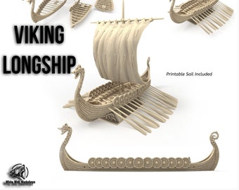 Dark Realms Medieval Scenery Viking Longship Ship Dnd Miniature Terrain ...