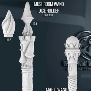 Magic Wand Dice Holder Tabletop Fantasy Role Play RPG Gaming Cosplay ...