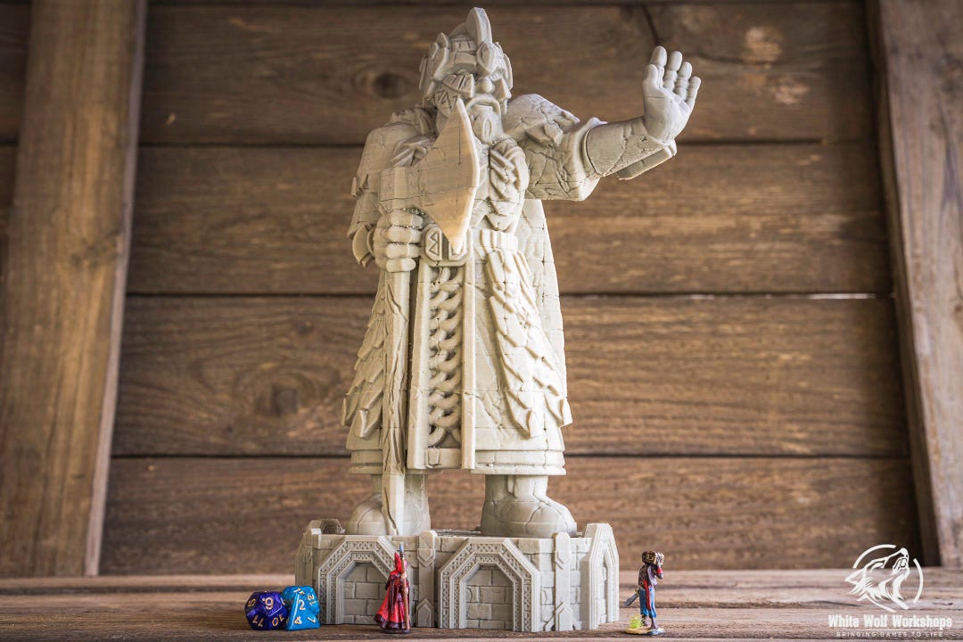 Huge Dwarven Statue | Custom-crafted Fantasy Model for Tabletop Rpgs ...