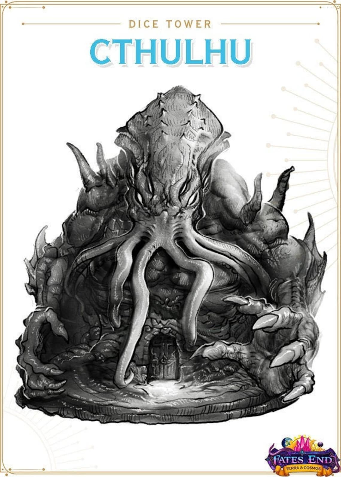 Dark Lord Cthulhu Dice Tower / Tabletop Fantasy Role Play RPG - Etsy España