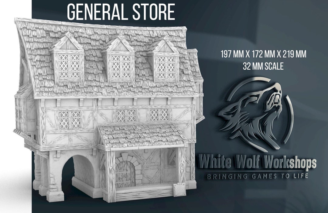 General Store - 28/32mm | Custom-crafted Fantasy Model for Tabletop ...