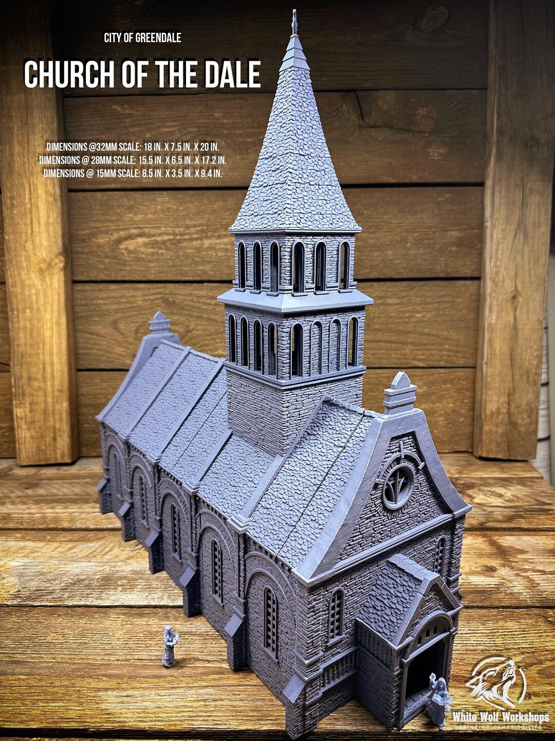 Church of the Dale 28/32mm | Custom-crafted Fantasy Model for Tabletop ...