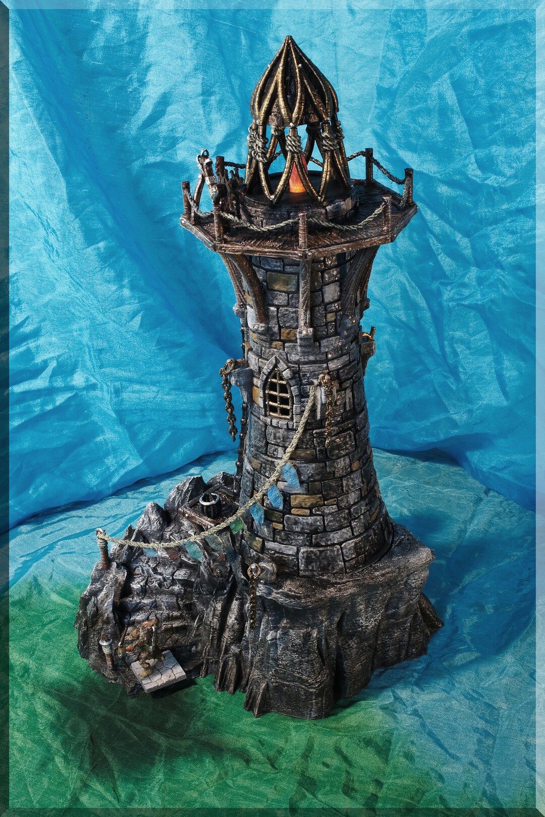 Lighthouse Fishing Village 3D Printed Tabletop Miniatures and Props ...