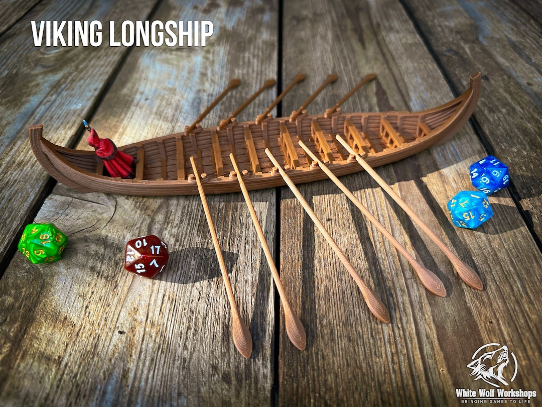 Viking Longship 28/32mm | Custom-crafted Fantasy Ship Model for ...