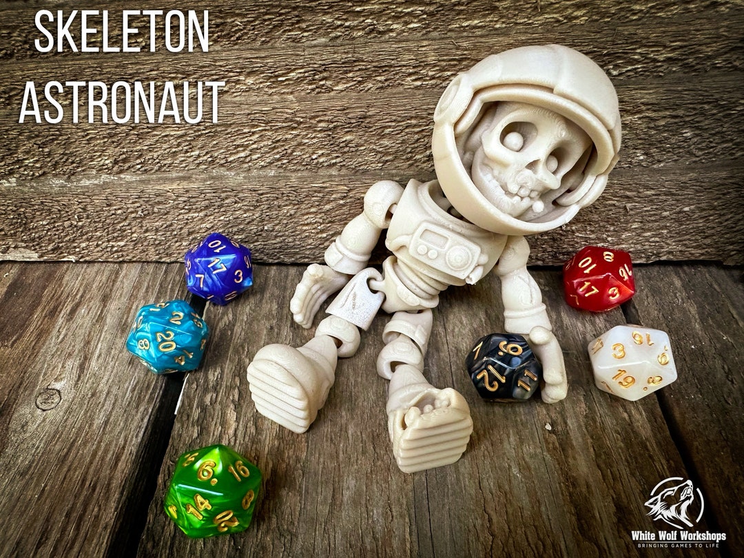 Articulated Skeleton Astronaut Toy | Tabletop Fantasy Game - Dungeons ...
