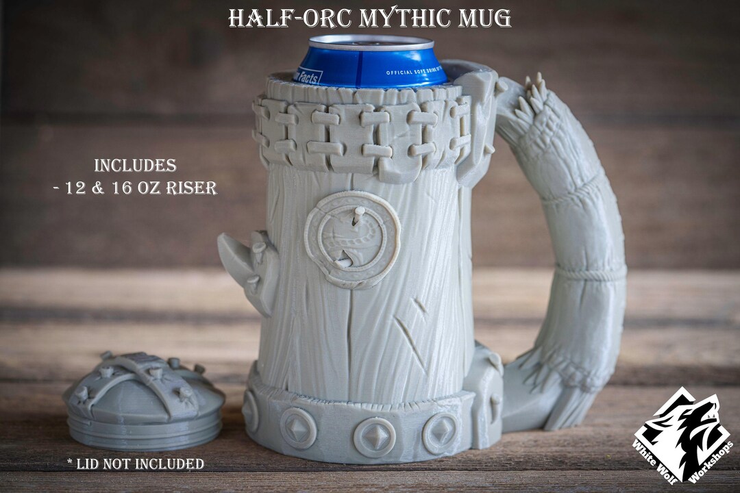 Half Orc Mug | Custom-crafted Drink Holder and Accessory Inspired by ...