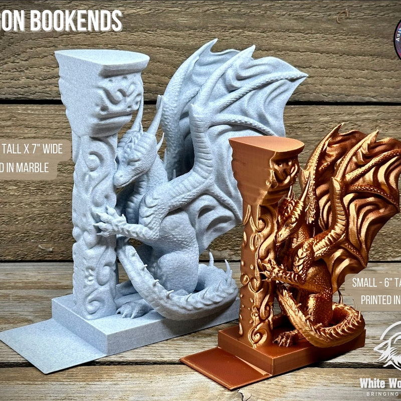 Dragon Bookends - Etsy