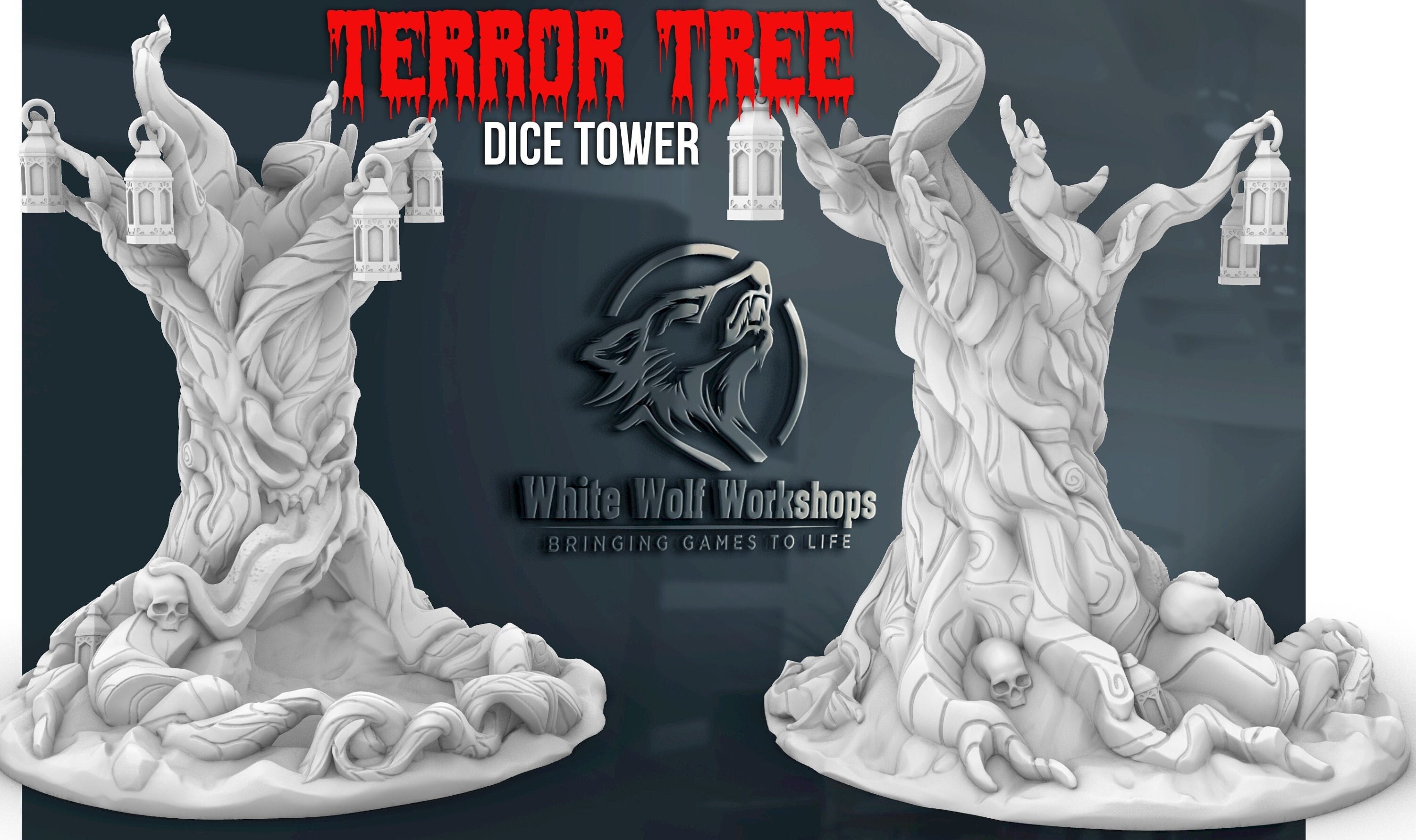 Terror Tree Dice Tower Tabletop Fantasy Role Play RPG Gaming - Etsy