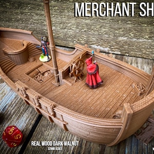 Merchant Vessel - 28/32mm | Custom-crafted Fantasy Ship Model for ...