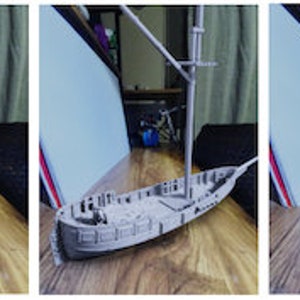 Trading Sloop 28/32MM | Custom-crafted Fantasy Ship Model for Tabletop ...