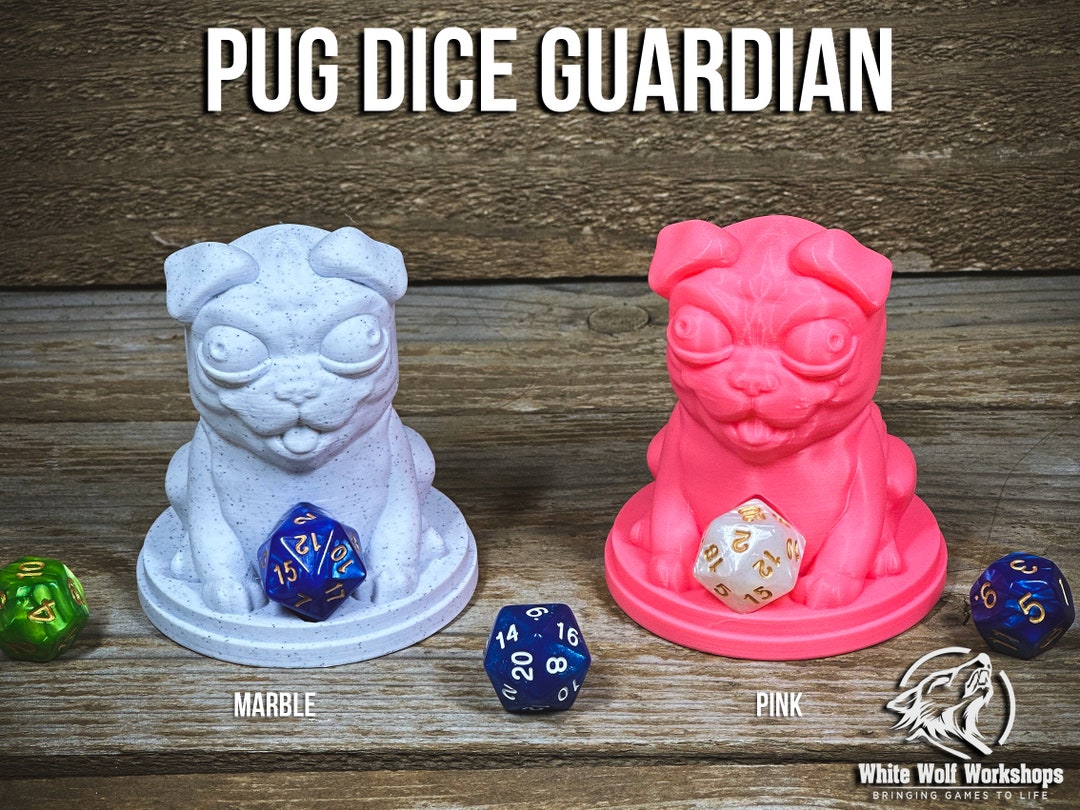 Pug Dice Guardian | Tabletop Fantasy Role Play RPG Gaming Cosplay Props ...