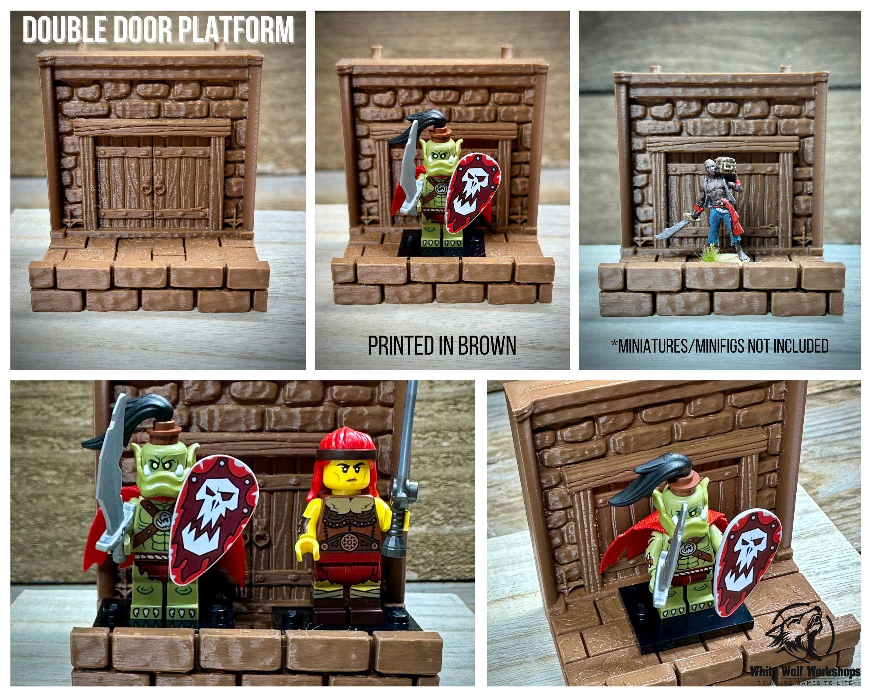 Miniature Minifig Display Platforms | 3D Printed Fantasy Tabletop Props ...