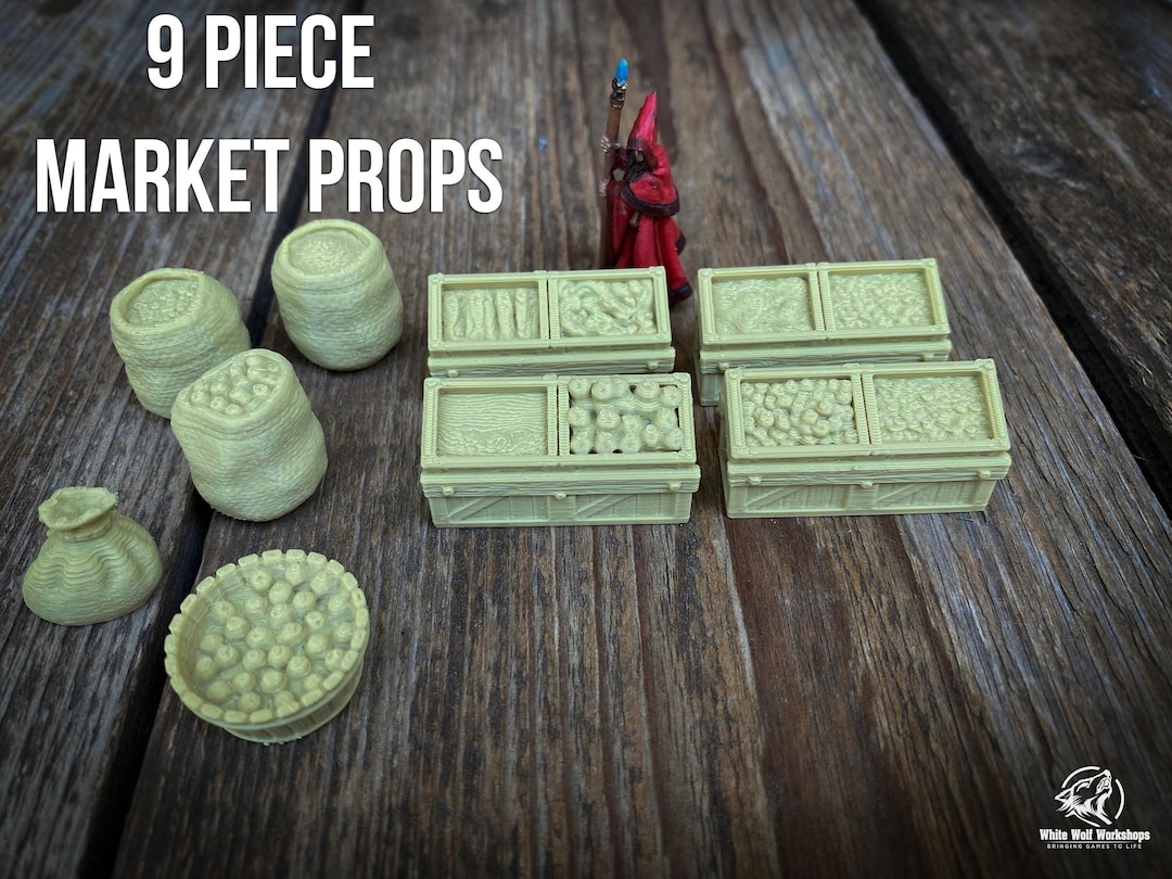 Market Props 15/28/32MM | Custom-crafted Fantasy Model for Tabletop ...