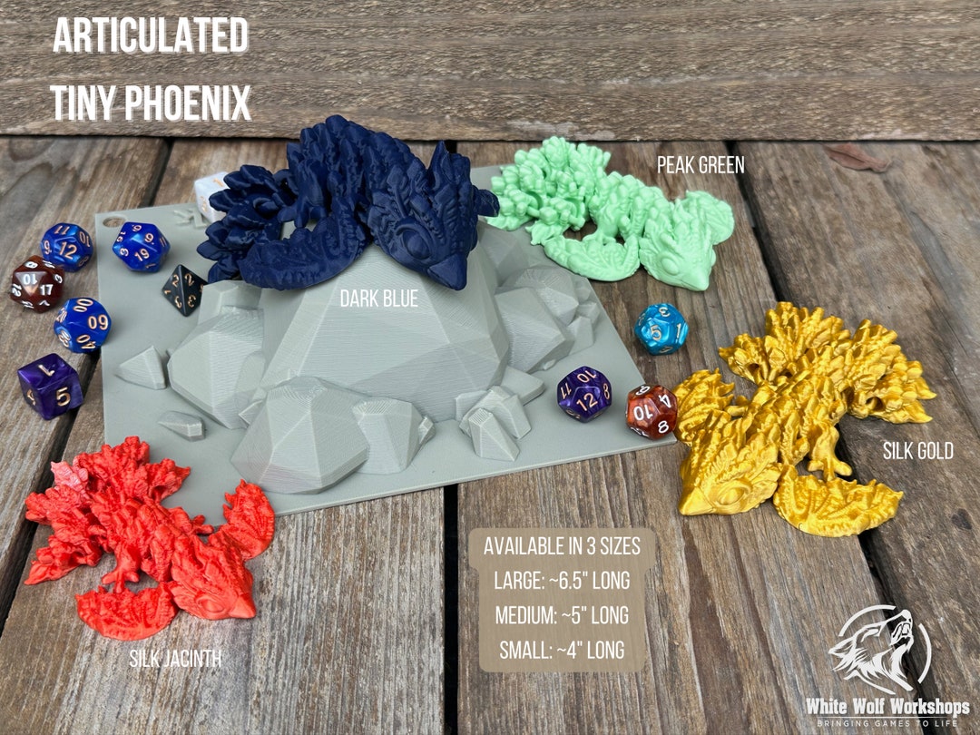 Articulated Tiny Phoenix Tabletop Fantasy RPG Gaming Cosplay - Etsy