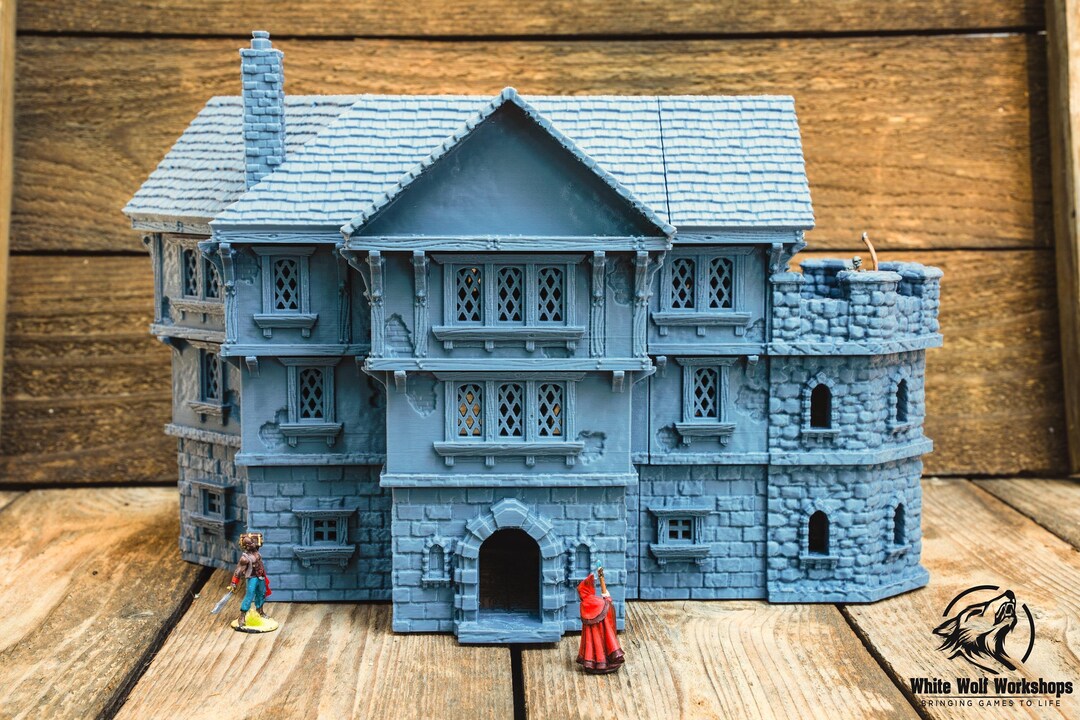 Fortified Manor 28/32mm | Custom-crafted Fantasy Model for Tabletop ...