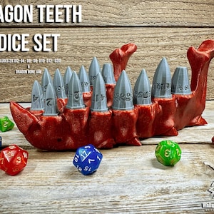 Dragon Teeth Dice Set | Tabletop Fantasy Role Play RPG Gaming Cosplay ...