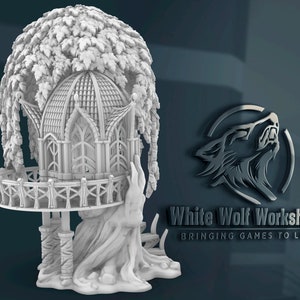 Elven Tree House 28/32MM Tabletop Fantasy RPG Role Playing Game Dungeons and Dragons Dnd D&D ...