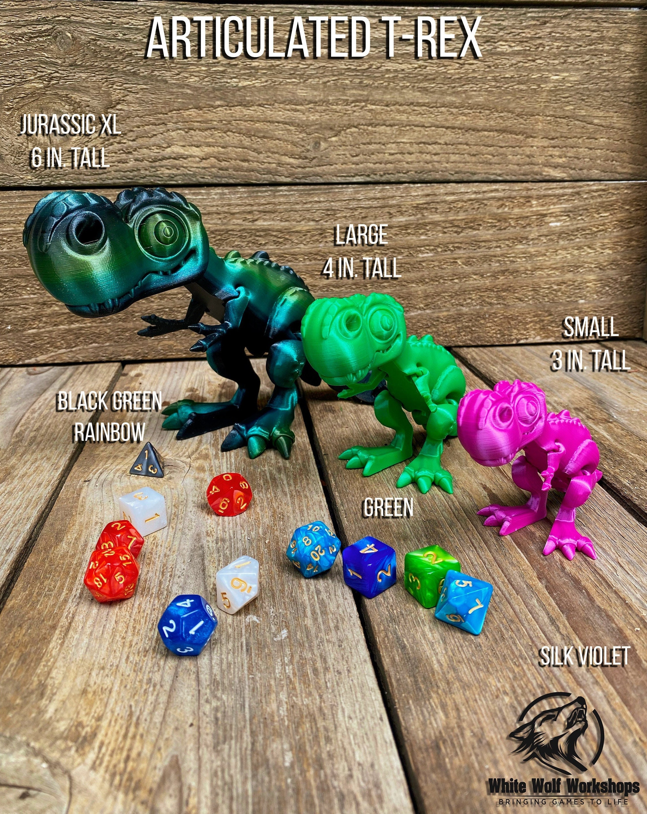 Articulated Dinosaur T-rex Tabletop Fantasy Games Dungeons - Etsy