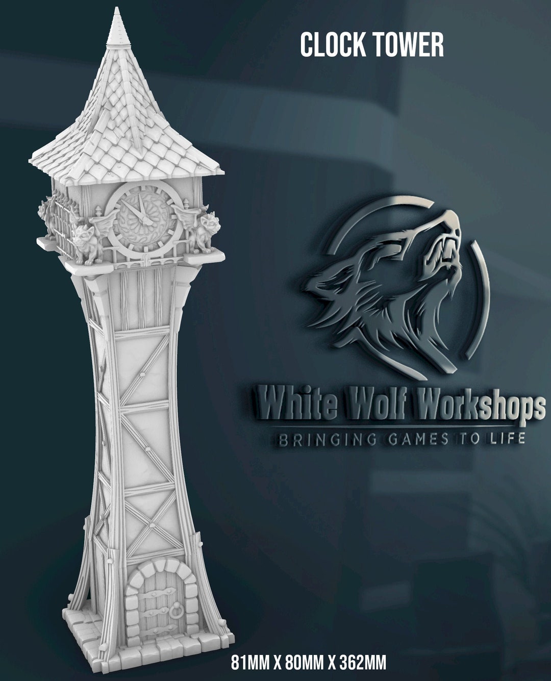 Clock Tower 28/32mm | Tabletop Fantasy Wargaming Role Play RPG ...