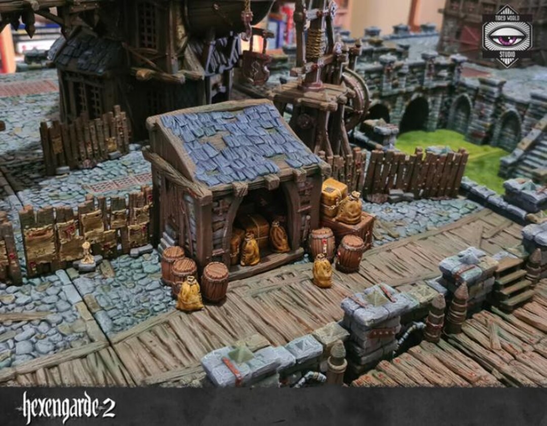 Cargo Shed 28/32MM | Custom-crafted Fantasy Model for Tabletop Rpgs ...