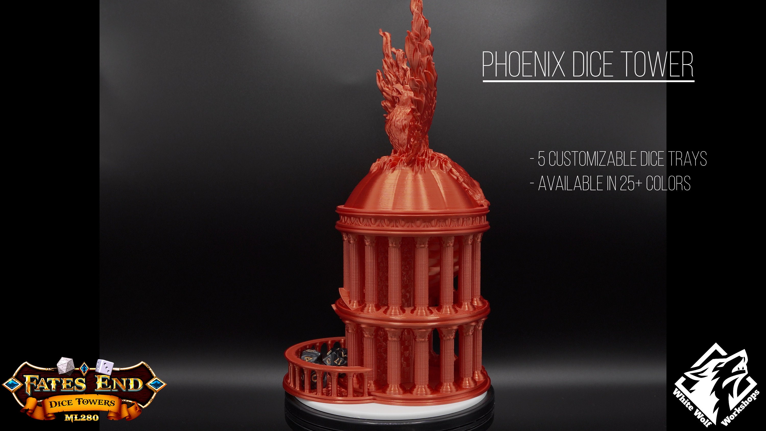 Phoenix Dice Tower Tabletop Fantasy Role Play RPG Gaming | Etsy