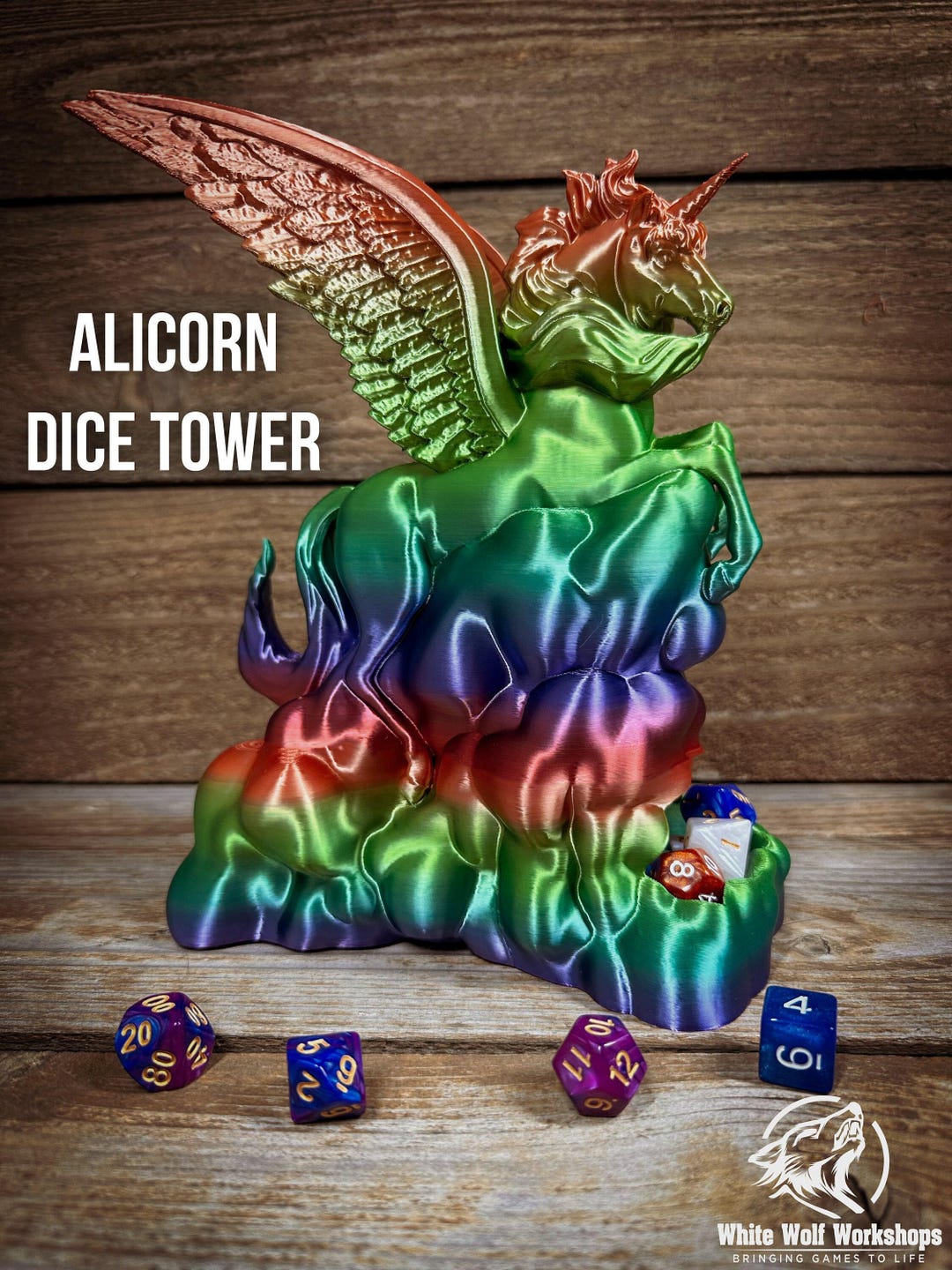 Unicorn or Alicorn Dice Tower | Custom-crafted Fantasy Accessory for ...