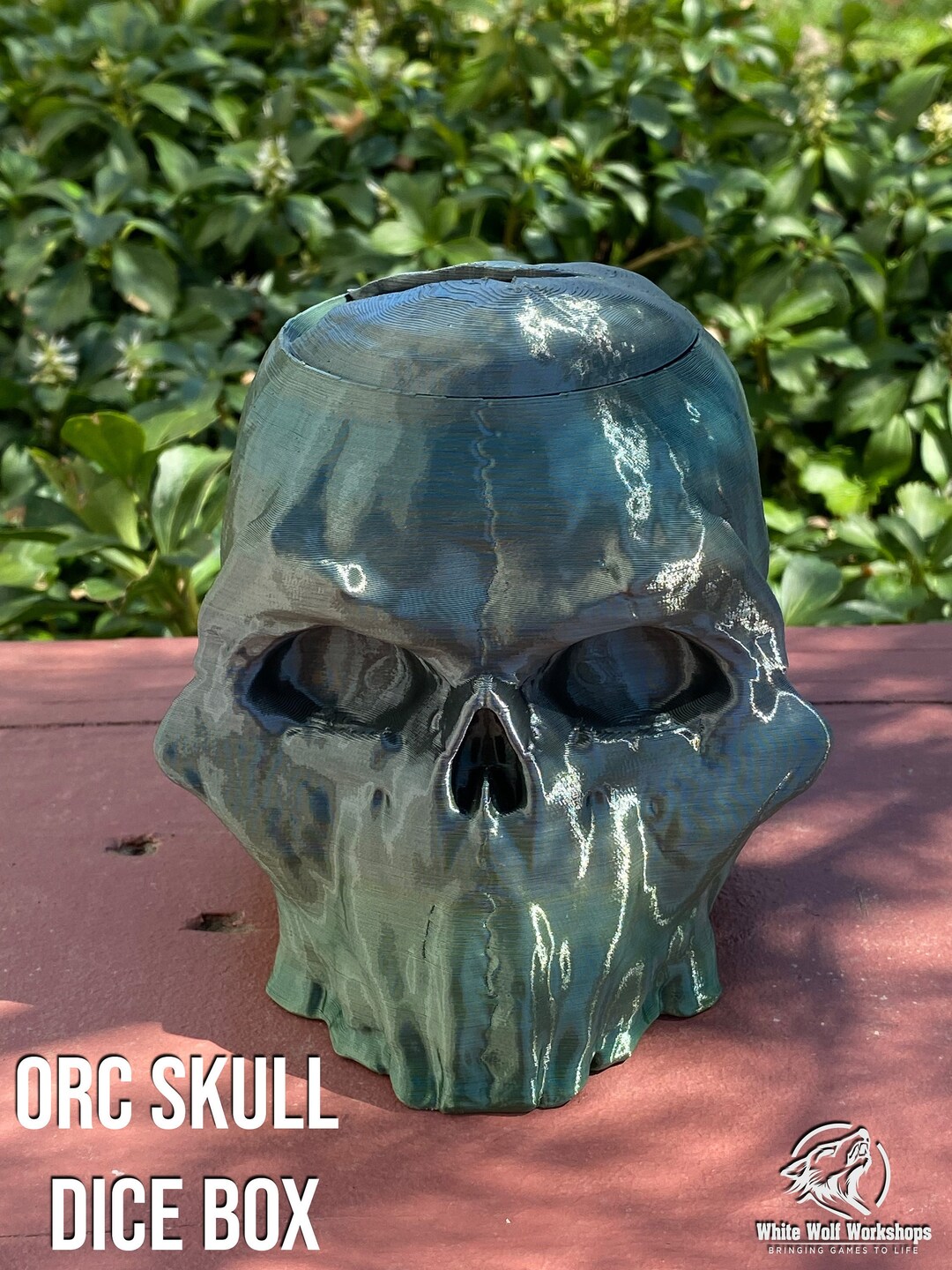 Orc Skull Mythic Dice Box Jail | Tabletop Fantasy Role Play RPG Gaming ...