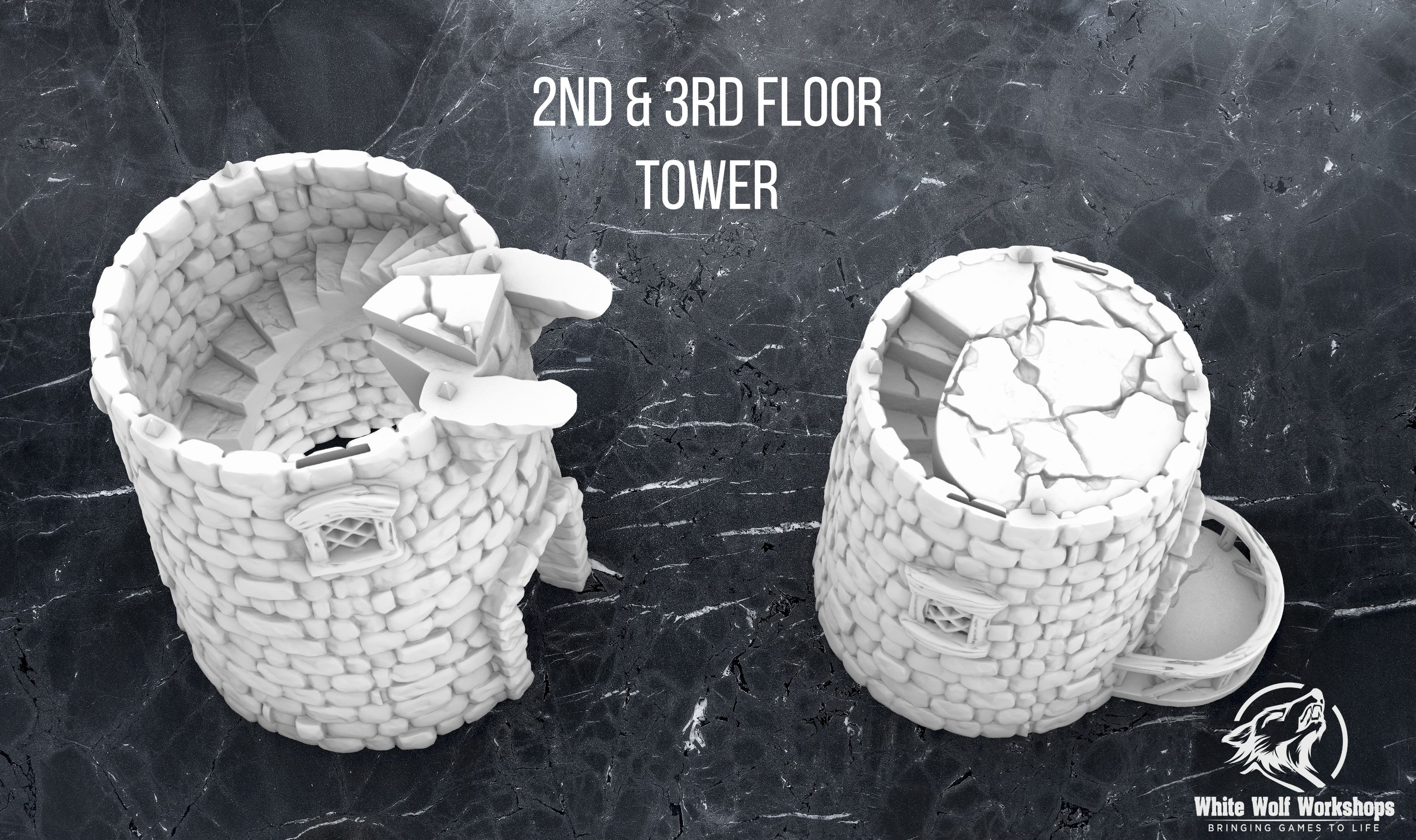 Firwood Wizard Tower 28/32mm | Custom-crafted Fantasy Model for ...