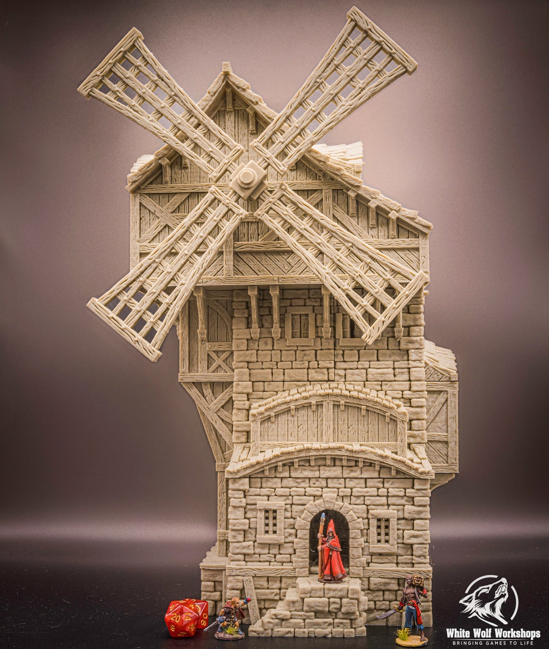 Great Mill 28/32mm Leichheim 3D Printed Tabletop Fantasy Miniatures and ...