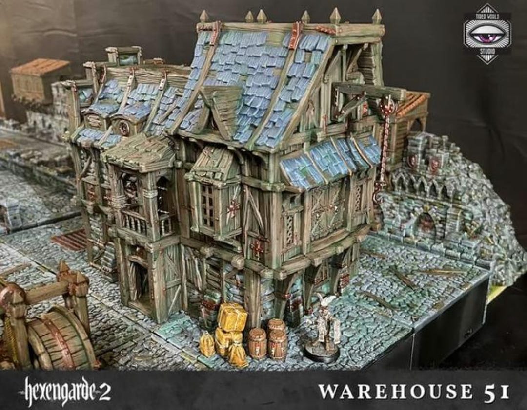 Smuggler's Warehouse 28/32MM | Custom-crafted Fantasy Model for ...