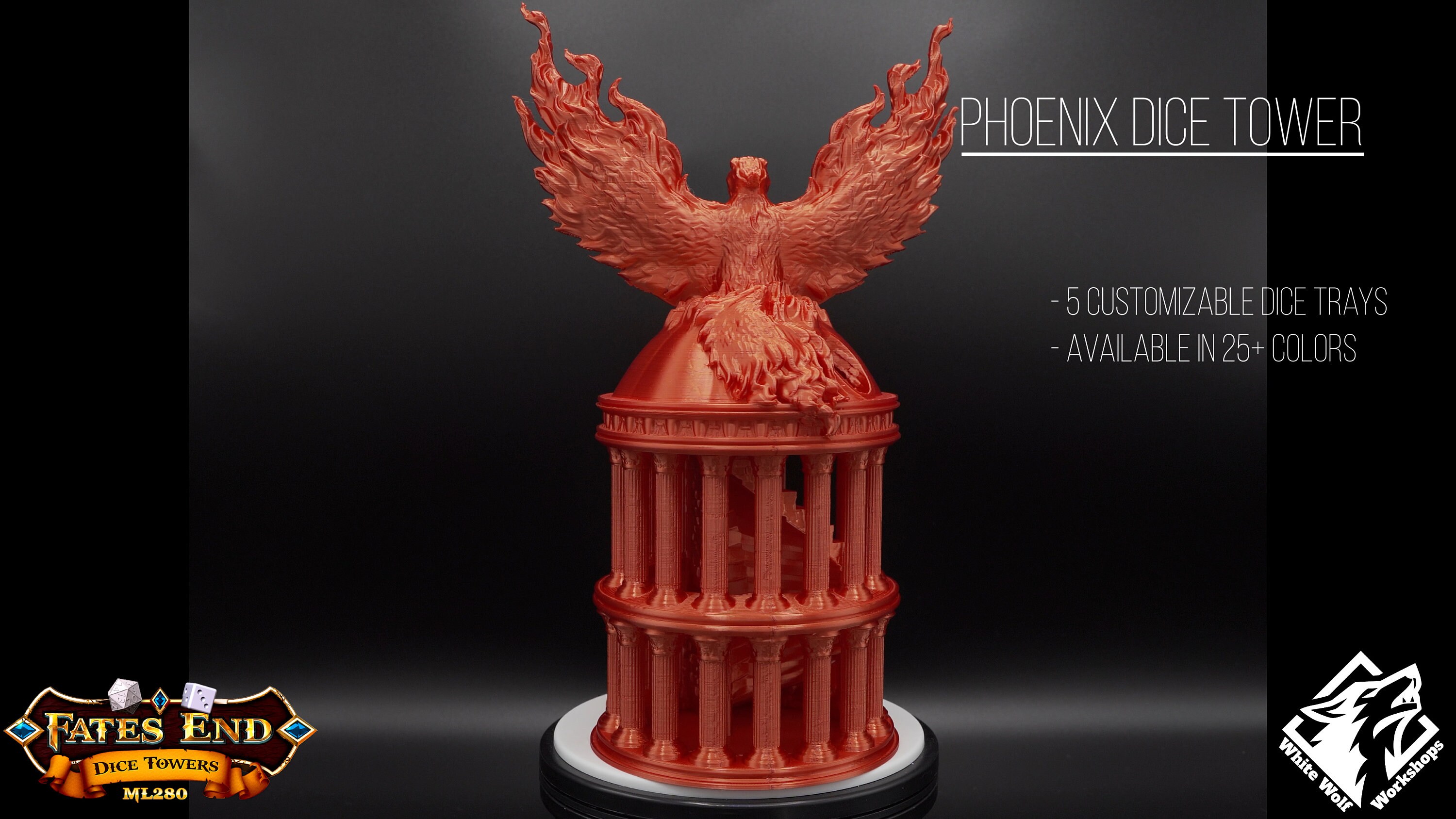 Phoenix Dice Tower Tabletop Fantasy Role Play RPG Gaming | Etsy