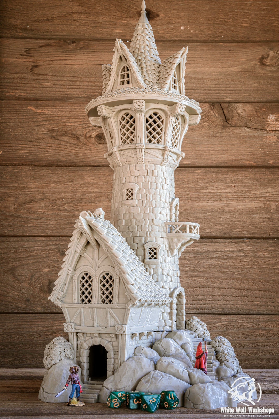 Firwood Wizard Tower 28/32mm | Custom-crafted Fantasy Model for ...