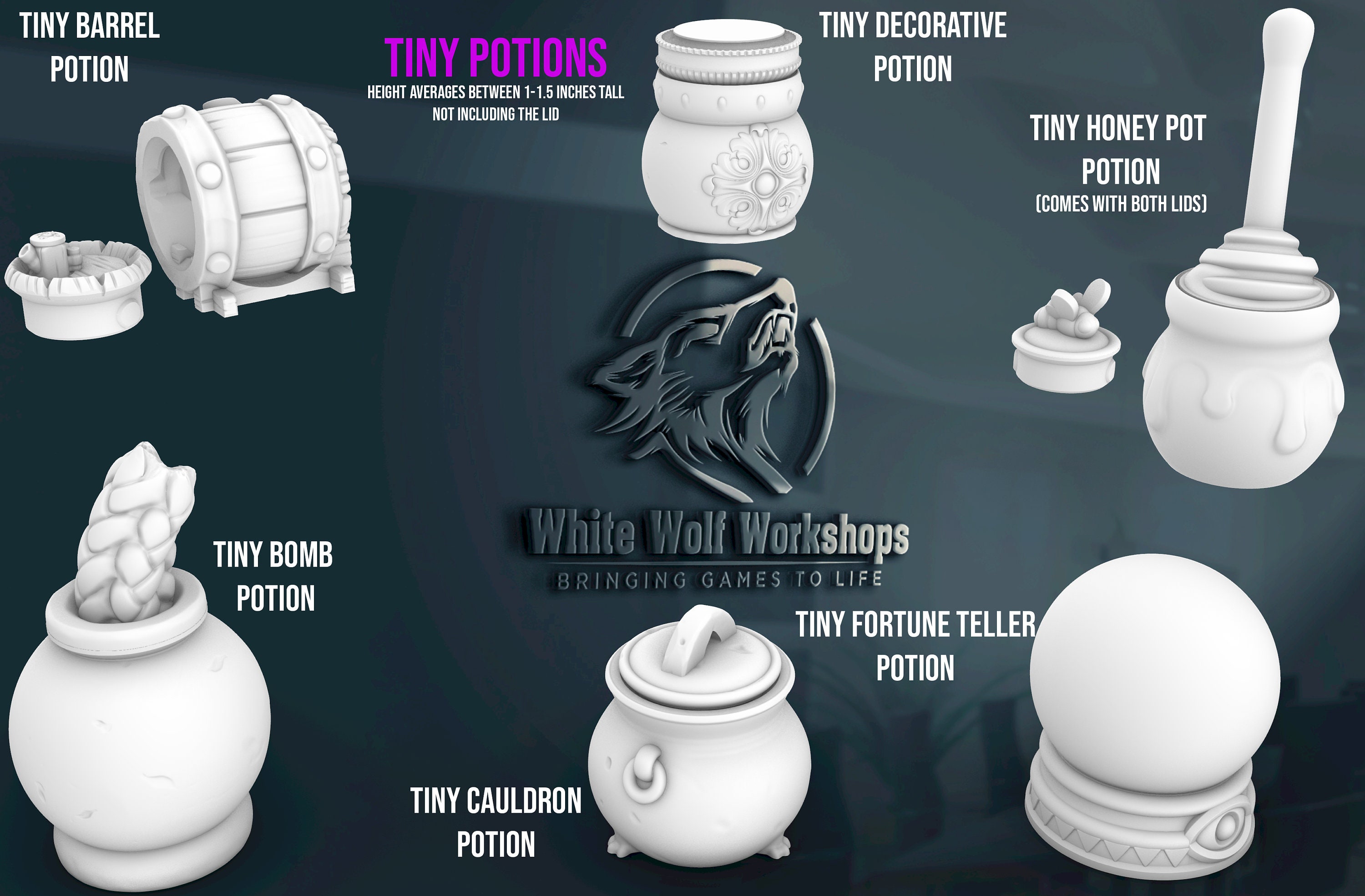Tiny Potions Series 1 Tabletop Fantasy Role Play RPG Gaming - Etsy