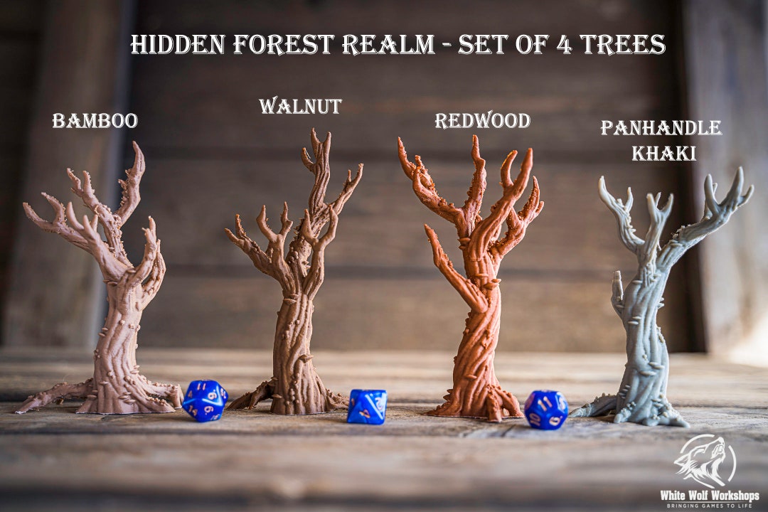 Hidden Forest Realm - Trees | Dark Realms | 3D Printed Tabletop Props ...