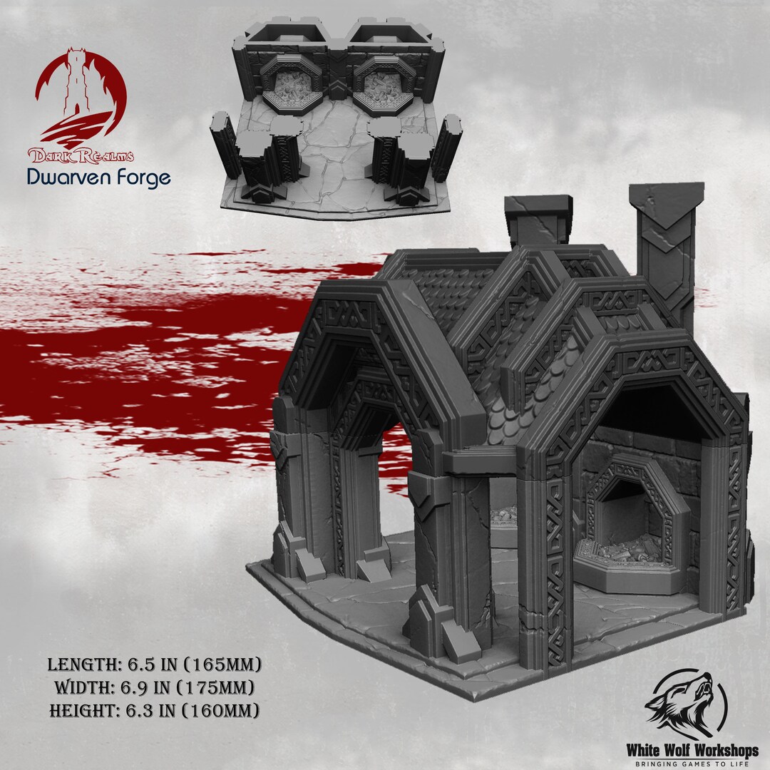 Dwarven Forge Dark Realms 3D Printed Tabletop Miniatures Props Dungeons ...