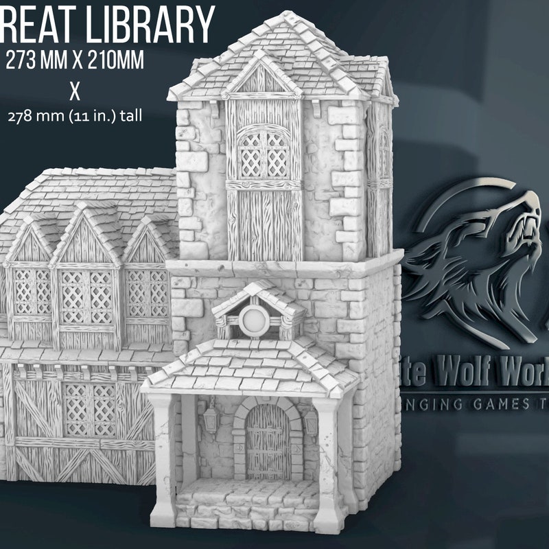 Miniature Library - Etsy